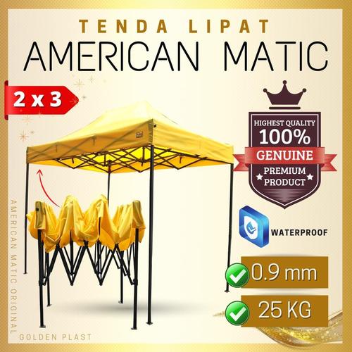 Jual Tenda Lipat ASLI American matic 2x3 Portable Folding Tent - Hijau ...