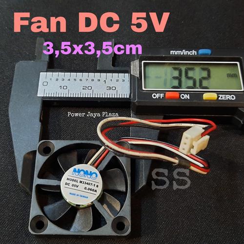 Jual Fan DC 5V 3.5cm 3,5cm kipas 3,5x3,5cm tebal 7mm 5VDC - Kota ...