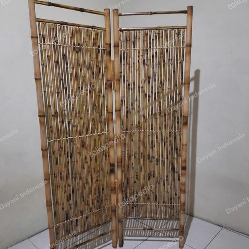 Jual Partisi Ruangan Sketsel Pembatas Ruangan Bambu - 3 Pintu - Kab ...