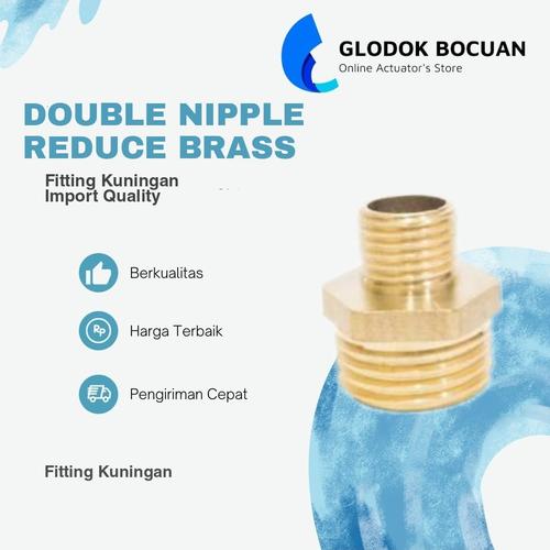 Jual DOUBLE NEPEL REDUCE KUNINGAN / HEX NIPPLE REDUCE BRASS - Jakarta Barat - GLODOK BOCUAN ...
