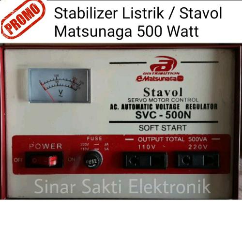 Jual Stabilizer Stavolt Stavol Listrik Matsunaga 500 Watt 500W 500Watt ...