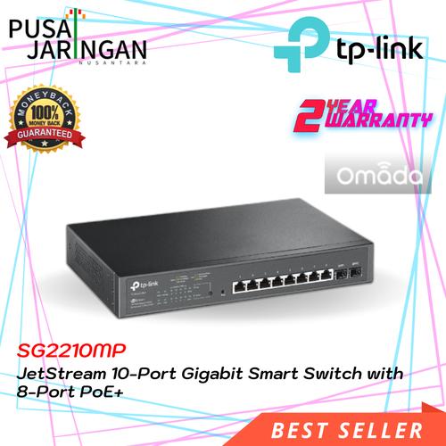 Jual TP-LINK SG2210MP JetStream 10Port Gigabit Smart Switch with 8Port ...