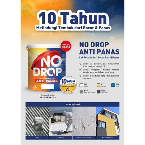 Jual No Drop Anti Panas 4ltr / Cat Pelapis Anti Bocor Penurun Suhu ...