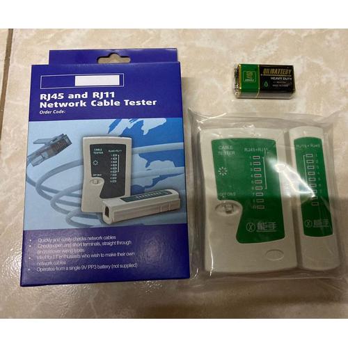 Jual Lan tester RJ45 RJ11 RG45 UTP alat test jaringan/kabel tester ...