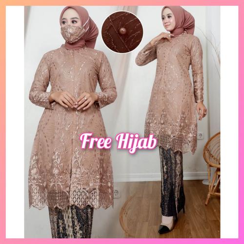 Promo Kebaya Tunik Busui - Kebaya Modern - Dress Brokat Tile (Free ...