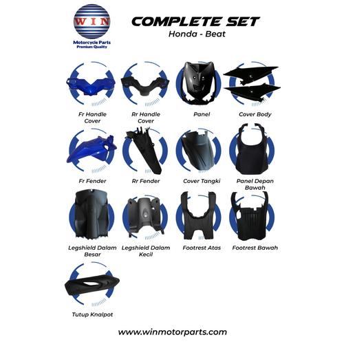 Jual COMPLETE SET BODY BEAT KARBU HITAM / FULL BODY BEAT KARBU HITAM ...