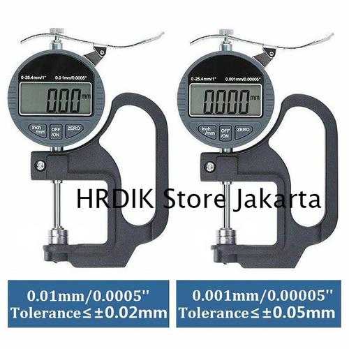 Jual Thickness Gauge 0-25.4mm 0.01mm Syntek Ketebalan Tester Tickness 0 ...