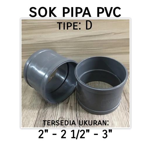 Jual Sok 2" 2 1/2" 2.5" 3" inch sock shock socket sambungan lurus pipa ...