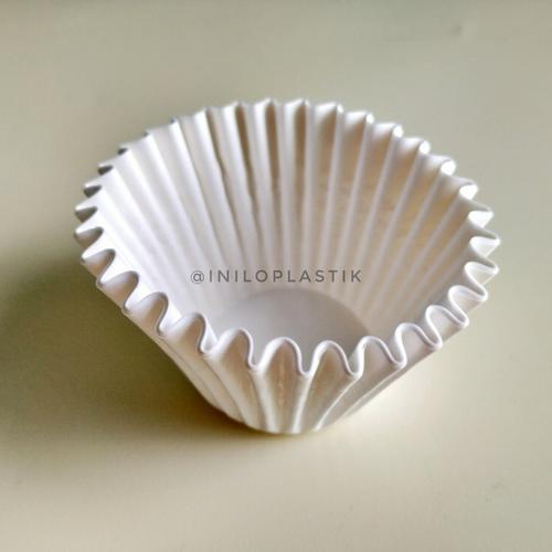 Jual Kertas Cup Cake Round GP White 125mm x 37mm / Paper Cup Cake GP ...