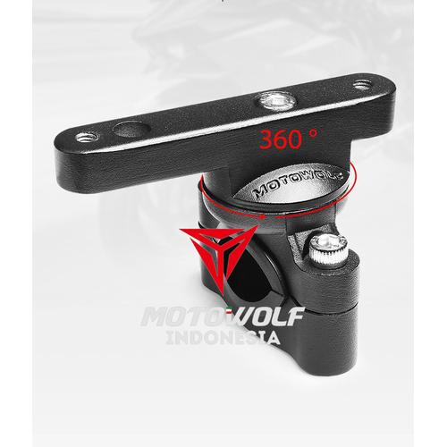 Jual Bracket Extention Rod 360° Universal Motowolf MDL 3511 - Jepit ...
