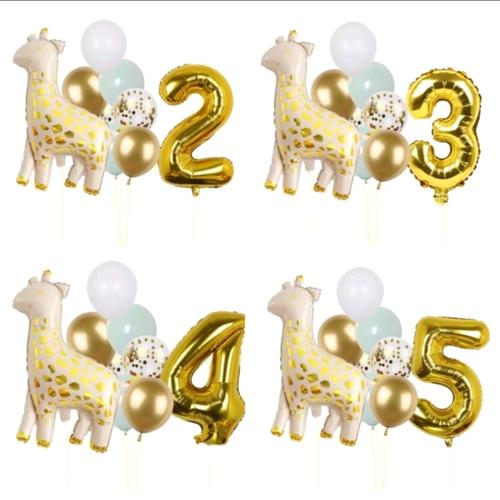 Jual PAKET BALON JERAPA GIRRAFE ANGKA GOLD 80cm - ANGKA 9 - Jakarta ...