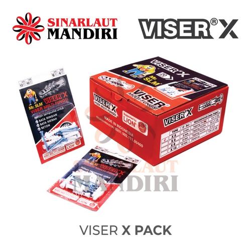 Jual Viser X 10 + Dekskrup Pack / Viser Bata Ringan, Merah & Beton ...