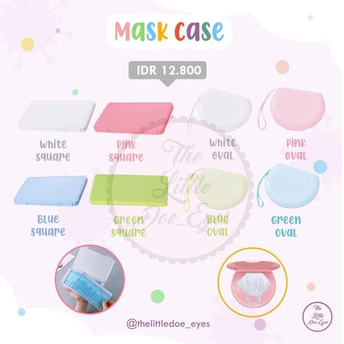 Jual Mask case / mask box / kotak masker - pink oval - Kota Bandung ...