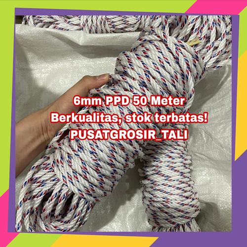 Jual Tali Tambang 6mm ppd 50 M / Tali Tambang Truk / Tali Tambang ...