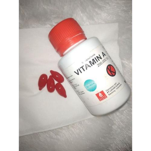 Jual Vitamin A Retinol 200000 IU Merah Balita Anak Harga perKapsul ...