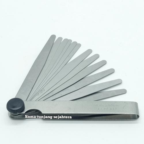 Jual PULLER GAUGE 4" X 13 BLADES 0.05-1.00 MM / FEELER GAUGE / SETELAN ...