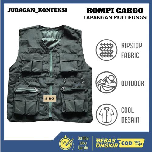 Jual ROMPI LAPANGAN CARGO OUTDOOR MULTIFUNGSI WARNA HIJAU ARMY - Hijau ...