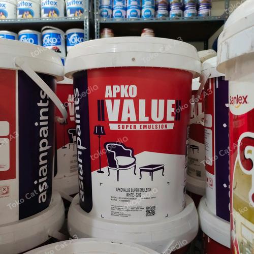 Jual Asian Paint Apko Value 25Kg -White 3202- Cat Tembok Asian Paint ...