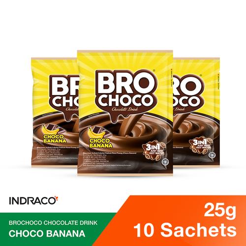 Jual BROCHOCO Banana (25gr x 10 sachet) Chocolate Drink / Minuman Coklat - Kab. Gresik - Indraco ...