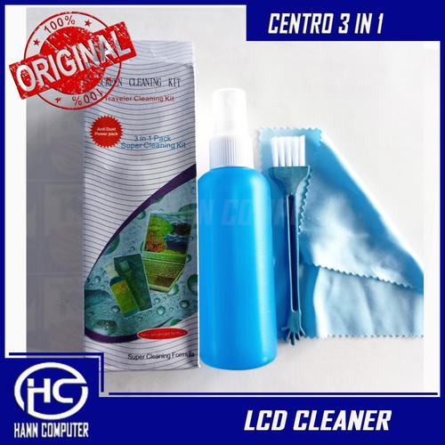 Jual LCD CLEANER CENTRO 3 IN 1 - PACKING For LCD MONITOR LAPTOP ...