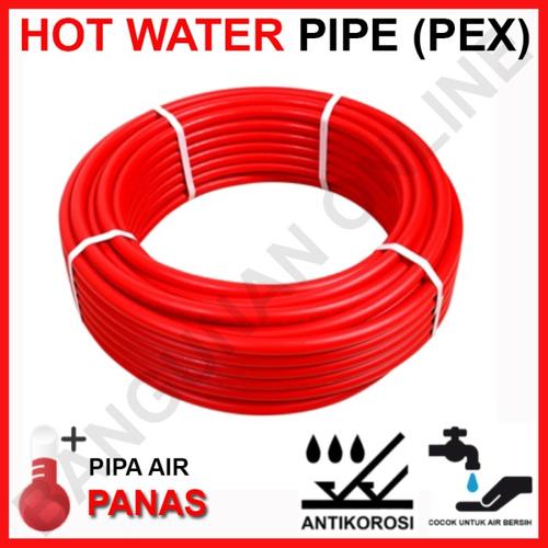 Jual Pipa Air Panas Merah PEX 20mm Hot Pex Water Pipe 3/4" inch - Kota ...
