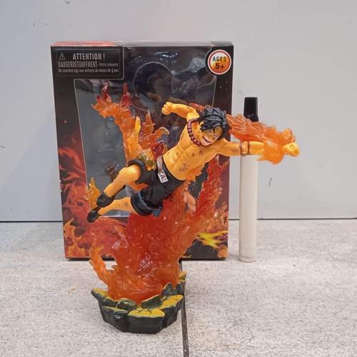 Jual mainan static figure portgas d ace fire effect one piece recast ...