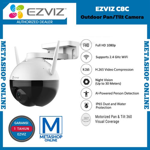 Jual Ezviz C8C Outdoor Pan Tilt 1080P Wifi IP Camera CCTV Color Night ...