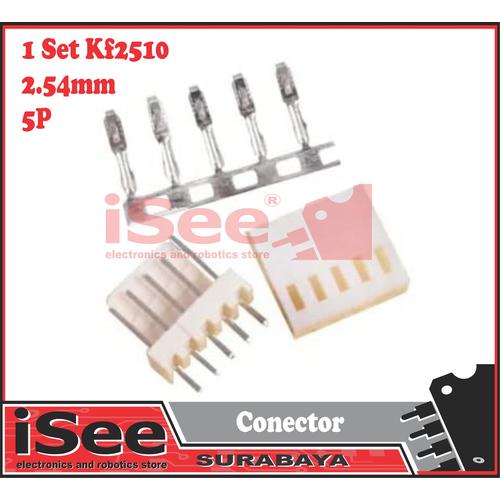 Jual Straight foot KF2510 5P 2.54mm Pin Header white Housing Connector 5 p - Kota Surabaya ...