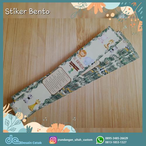 Jual Label stiker Bento custom - Kota Tangerang Selatan - Desain_Cetak ...