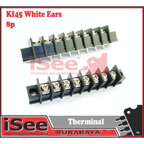 Jual Terminal Block Blok Hitam 8P PCB 8 P KF45 8 Pin KF 45 With Ears ...