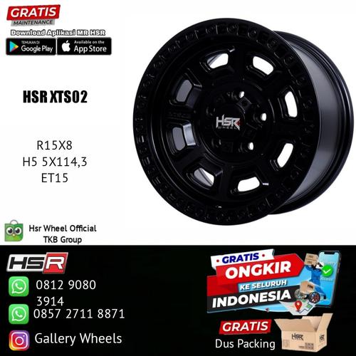 Jual Velg Mobil HSR XTS02 Ring 15 15 Velg Offroad Terios Xtrail Rush ...
