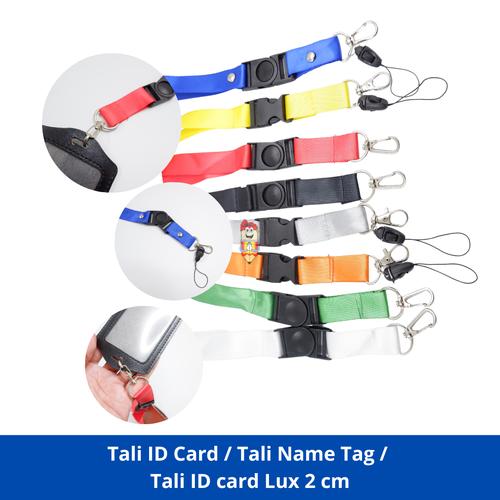 Promo Tali ID Card / Tali Name Tag / Tali ID card Lux 2 cm - Kota ...