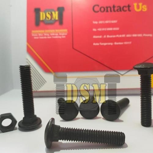 Jual Mur Baut CB M6 / Carriage Bolt 1/4x1/2" / Baut Payung 1,2 CM ...