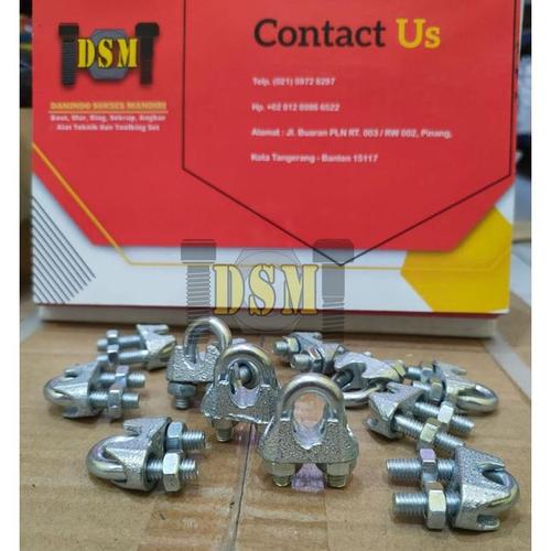Jual Galvanis / Klem Seling M16 / Wire Rope Clip 5/8" / Clamp Kuku ...