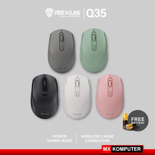 Jual Rexus Mouse Wireless Office Q35 Silent Click - Kab. Bantul - MX ...