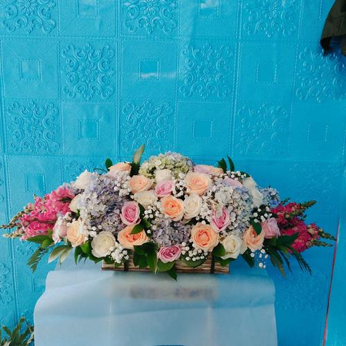 Jual karangan bunga meja oval bunga fresh kado ultah dll - Jakarta ...