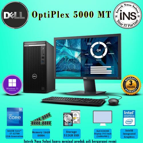 Jual PC DELL OptiPlex 5000 MT i7-12700 16GB 1TB SATA/512GB/1TB SSD ...