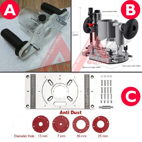 Jual insert plate router table / meja router / meja trimmer - A ROUTER ...