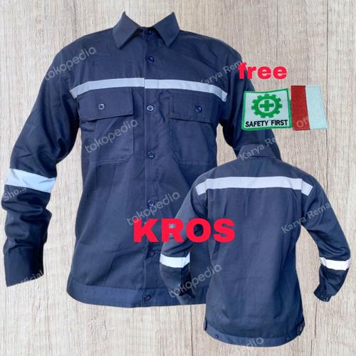 Jual Wearpack Safety Seragam Kerja Bengkel Baju kerja Lengan panjang ...