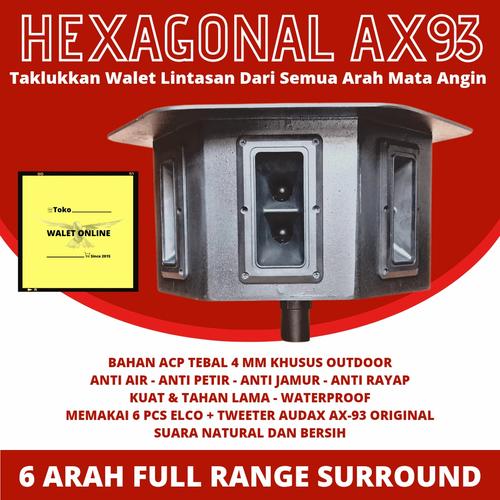 Promo TWEETER HEXAGONAL AX 93 ORIGINAL 6 ARAH PENJURU MATA ANGIN AUDAX ...
