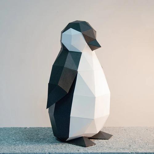 Jual Japanese Stand Papercraft Penguin DIY Lucu 3D Hiasan Meja Kerja ...