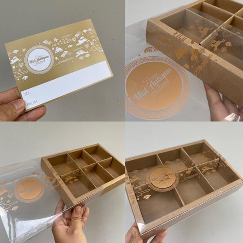 Jual Dus Mooncake 75gr sekat 6 cokelat motif mooncake + Tag - Kota Tangerang Selatan - Packaging ...