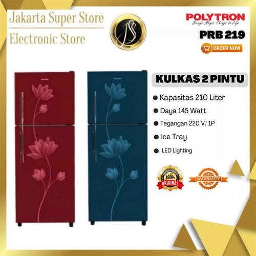 Jual POLYTRON KULKAS 2 PINTU LEMARI ES PRB-219 - Biru - Jakarta Utara ...