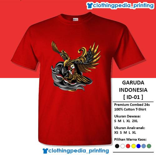 Jual Kaos Garuda Pancasila Hari Kemerdekaan Indonesia 17 Agustus T-Shirt - Merah, Anak XS - Kota ...