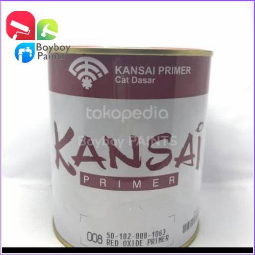 Jual Cat Dasar anti karat Meni Besi Kansai RED OXIDE 008 1kg - Jakarta ...
