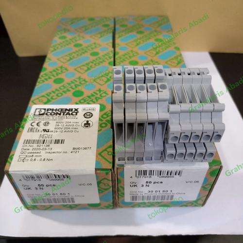 Jual terminal blok UK3N phoenix contact terminal 3001501. 2,5mm ...