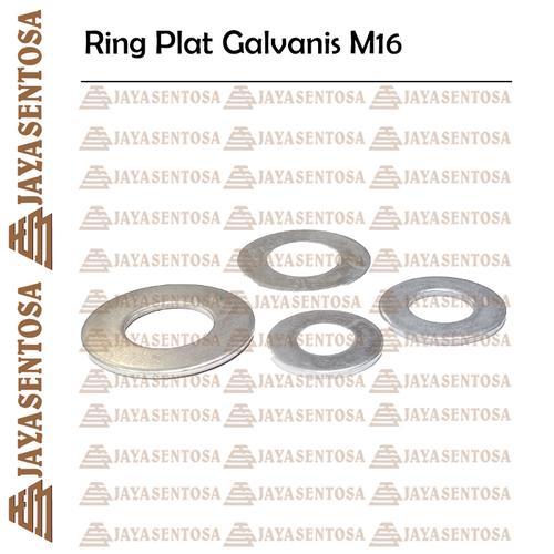 Jual Ring Plat Galvanis M16 / Washer Putih Galvanis M16 - Jakarta Pusat ...