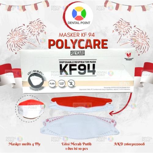 Jual Masker Merah Putih KF94 Polycare / Kemerdekaan / 17 Agustus - Kota ...