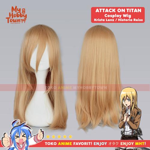 Jual Wig Cosplay Anime Attack On Titan AOT : Krista Lenz Historia Reiss ...