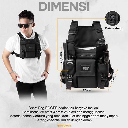 Jual Tas Dada Chest Bag Rig Multifungsi Sepeda Biker Rompi Motor Waist ...